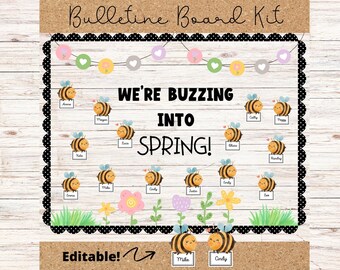 Spring Into A Good Book Printable Classroom Bulletin Board Kit - Etsy