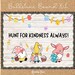 Hunt for Kindness Always Easter Gnome Bulletin Board Kit Spring Door ...