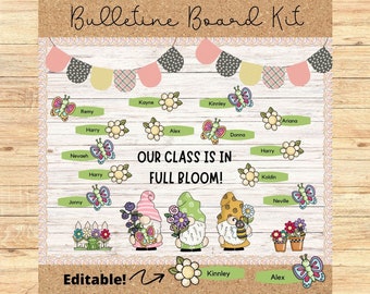 Spring Classroom Bulletin Board Set, Plant Kindness, Teacher Printable ...