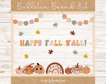 Retro Halloween Bulletin Board Printable Fall Classroom - Etsy