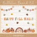 BOHO Fall Bulletin Board Classroom Door Decor Printable Digital ...