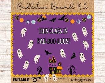 This Class is FAB-BOO-LOUS Bulletin Board Cutouts Decor - Etsy