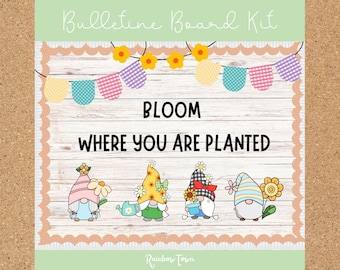 Bloom Where You Are Planted Classroom Bulletin Board Kit - Etsy