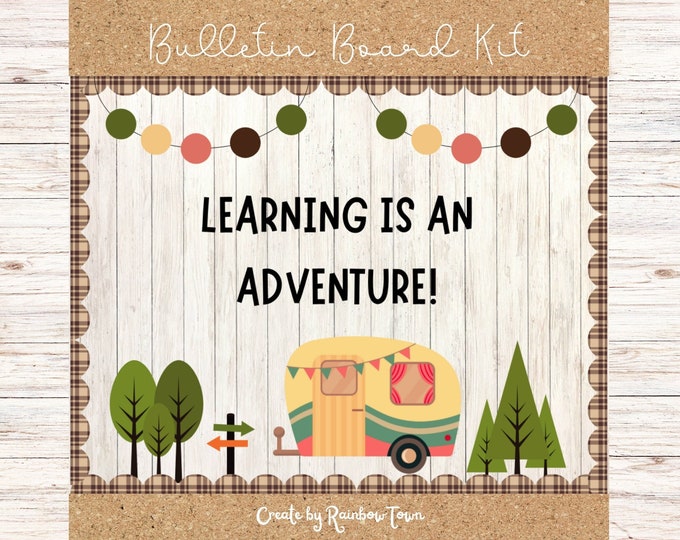 Happy Campers - Library Bulletin Board Kit - Etsy Canada