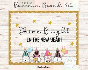 New Year Bulletin Board Idea Printable Bulletin Board Kit January ...