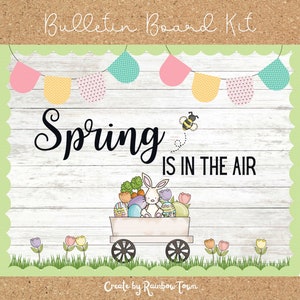 Spring Bulletin Board Kit Easter Bulletin Board Classroom Decor - Etsy