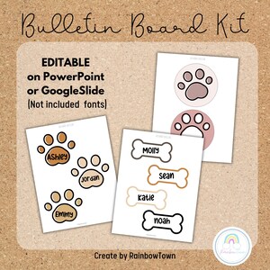 Back to School Bulletin Board Puppy Dogs Bulletin Board Kit Classroom ...