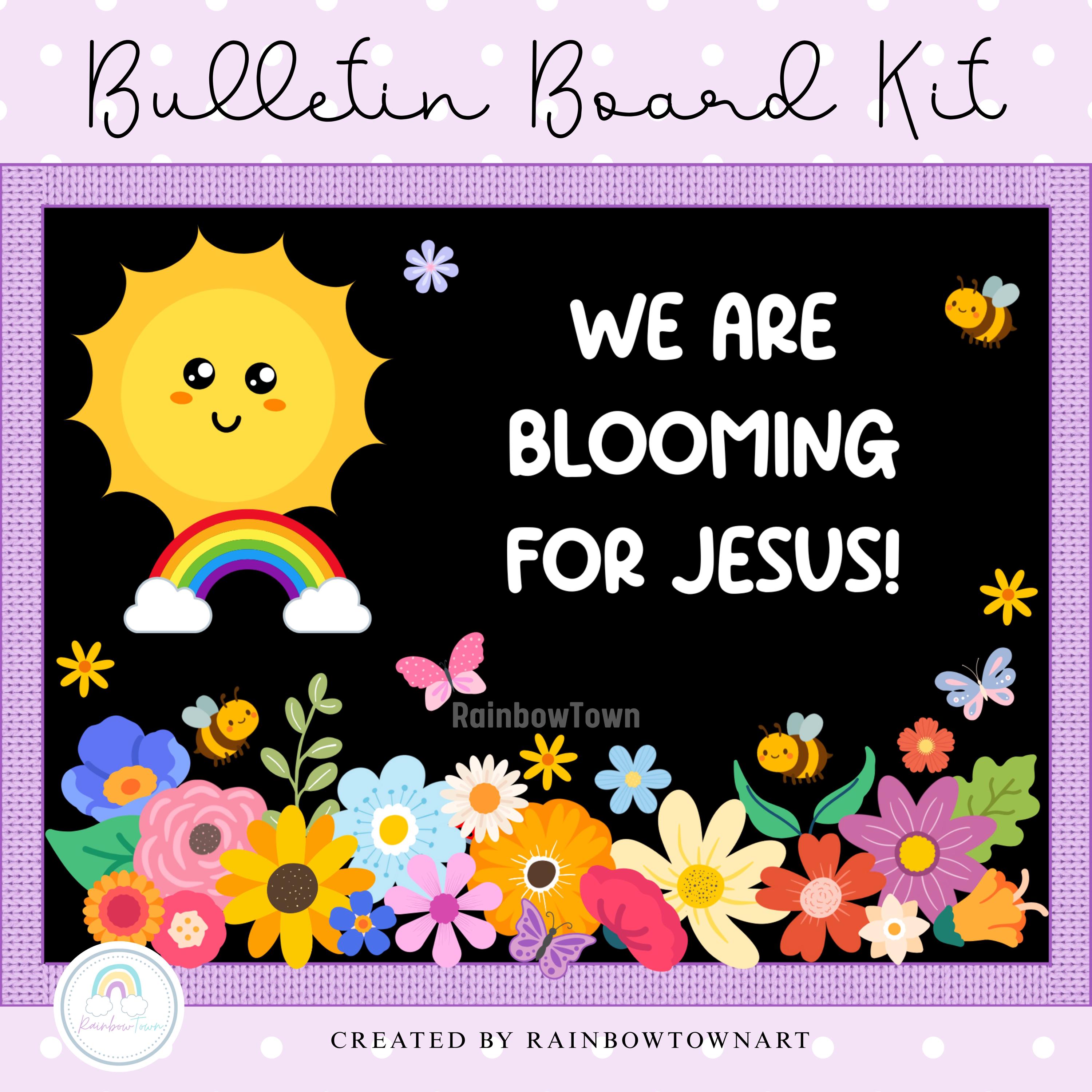 Spring Bulletin Board Kit Christian March Classroom Decor Printable - Etsy