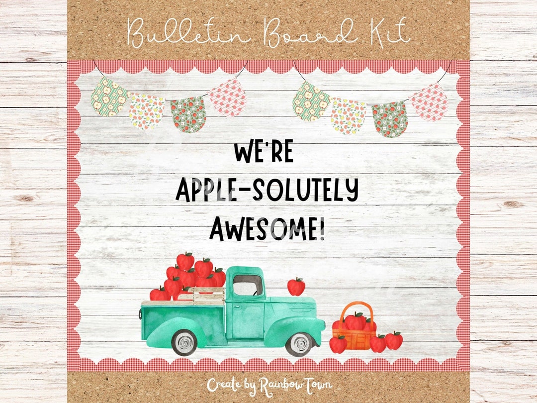 Apple Bulletin Board Fall Bulletin Board Back to School Bulletin Board ...