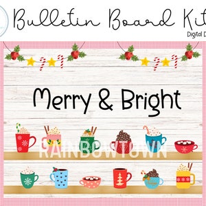 Christmas Bulletin Board Kit A Cup of Kindness Classroom Decor ...