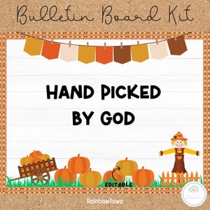 Fall Bulletin Board God Picks You Christian Classroom Decor - Etsy