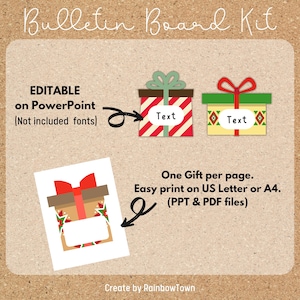 Christmas Bulletin Board Kit We Are Gifts From GOD Christmas Classroom ...