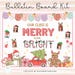 Christmas Bulletin Board Kit Merry and Bright Classroom Decor Printable ...