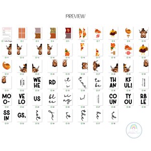 Thanksgiving Bulletin Board Kit Highland Cow Thankful Fall Classroom ...