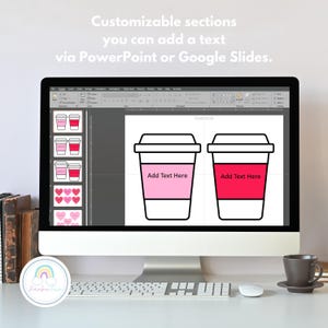 Valentine's Day Bulletin Board Kit Latte Love Classroom Door Decor ...