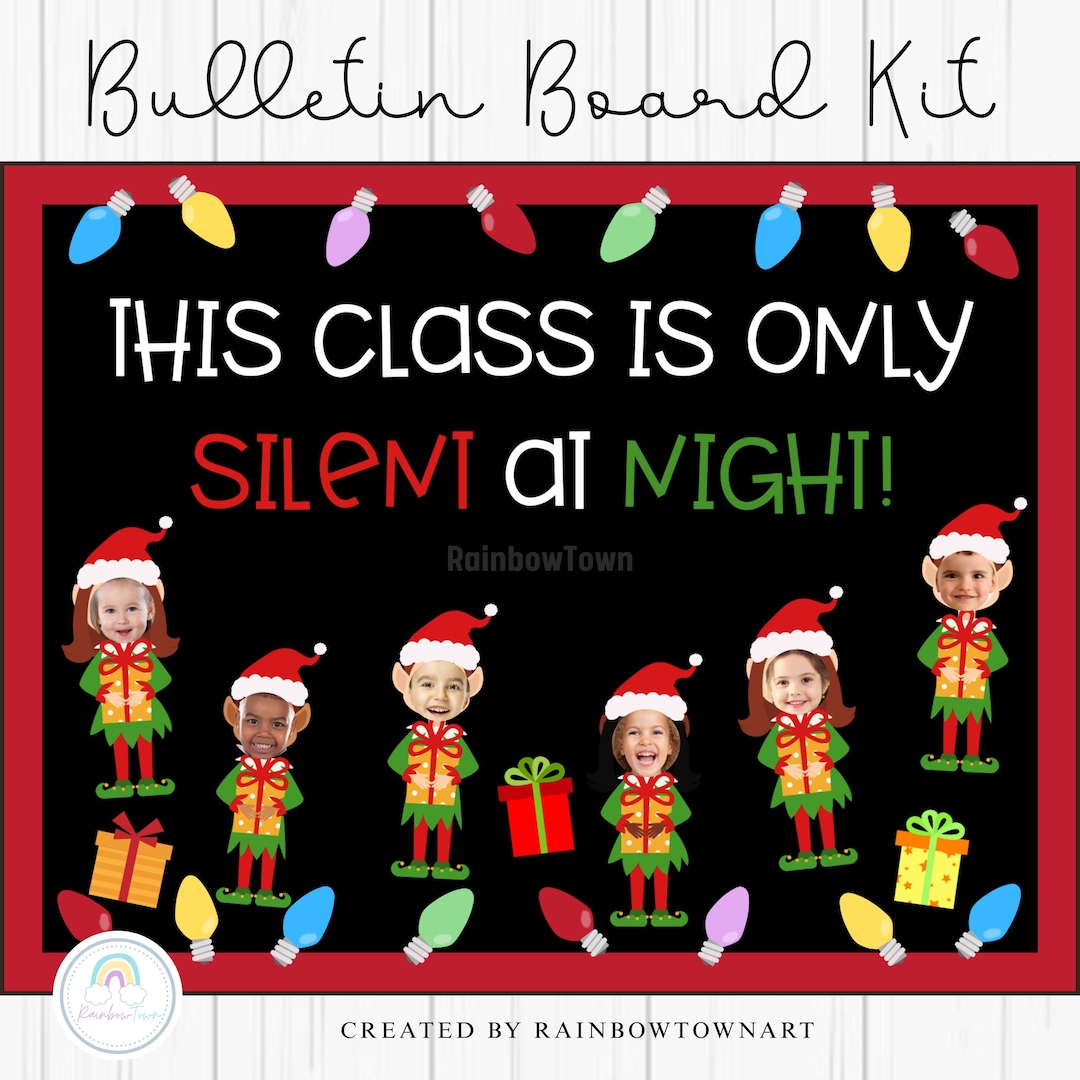 Christmas Bulletin Board Kit Elf Classroom Door Decor Printable - Etsy