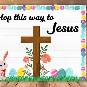 Easter Bulletin Board Kit Christian Classroom Sunday School Decor ...