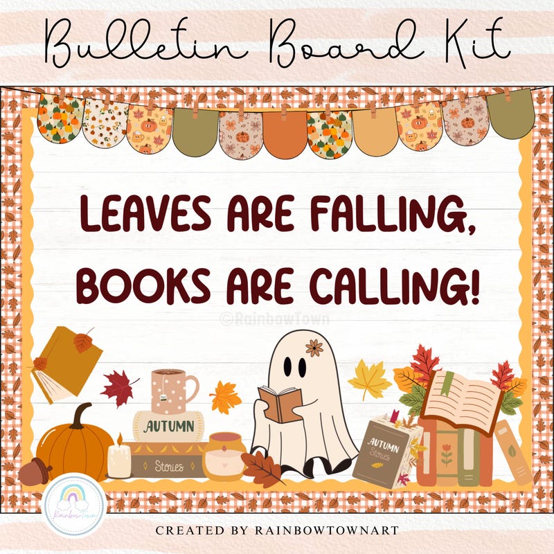 Fall Into Learning Bulletin Board - Etsy