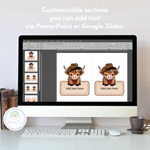 Howdy Highland Cow Name Tags Cubby Tags Classroom Labels Editable - Etsy