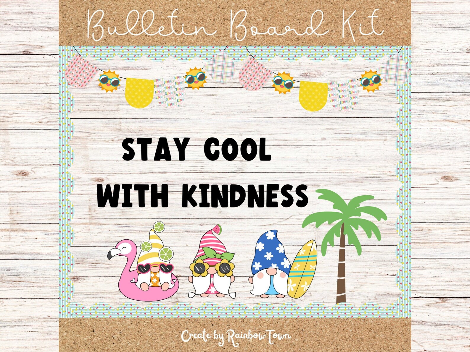 Stay Cool With Kindness Bulletin Board Classroom Decor June - Etsy