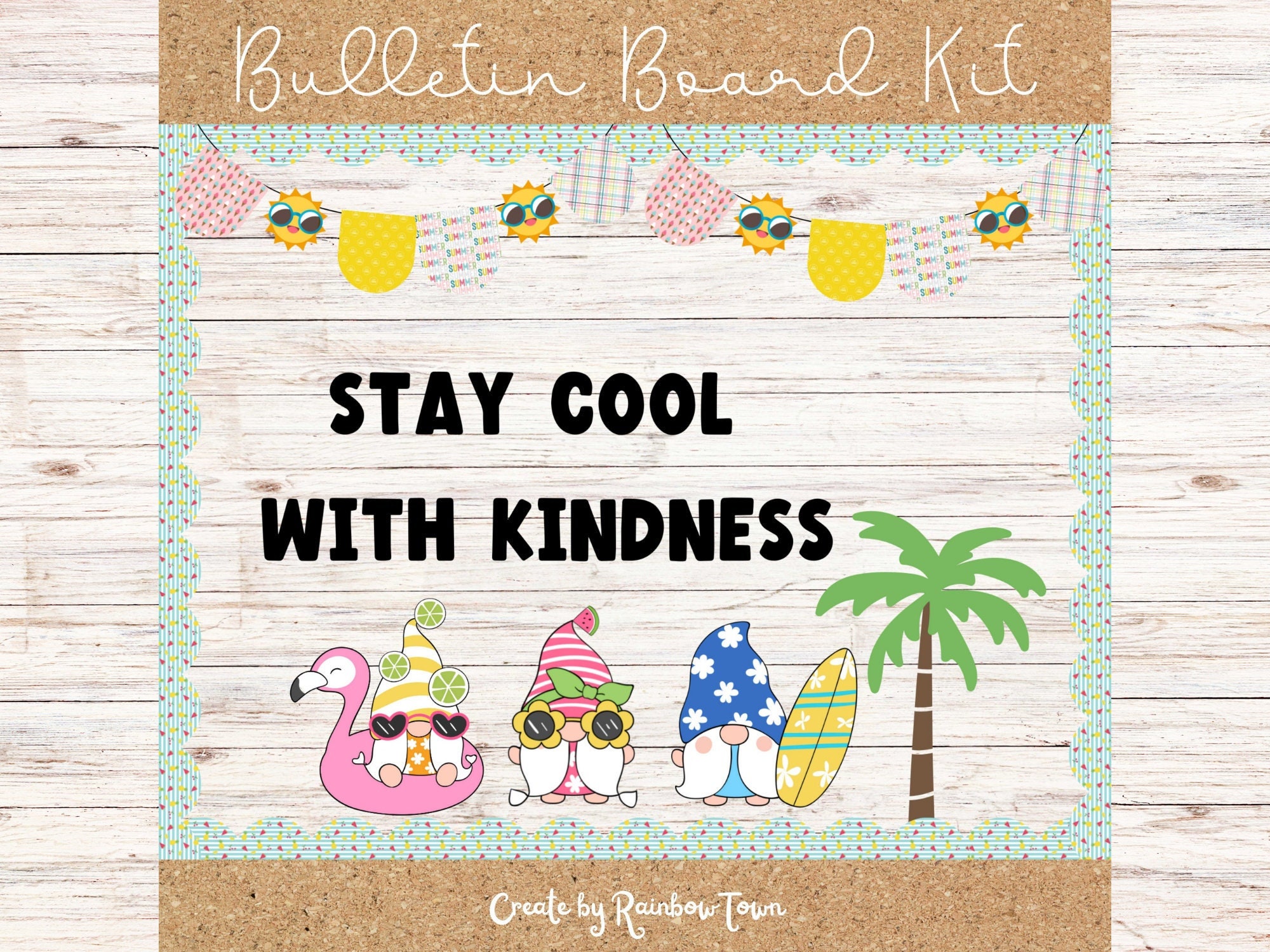 Stay Cool With Kindness Bulletin Board Kit Printable - Etsy