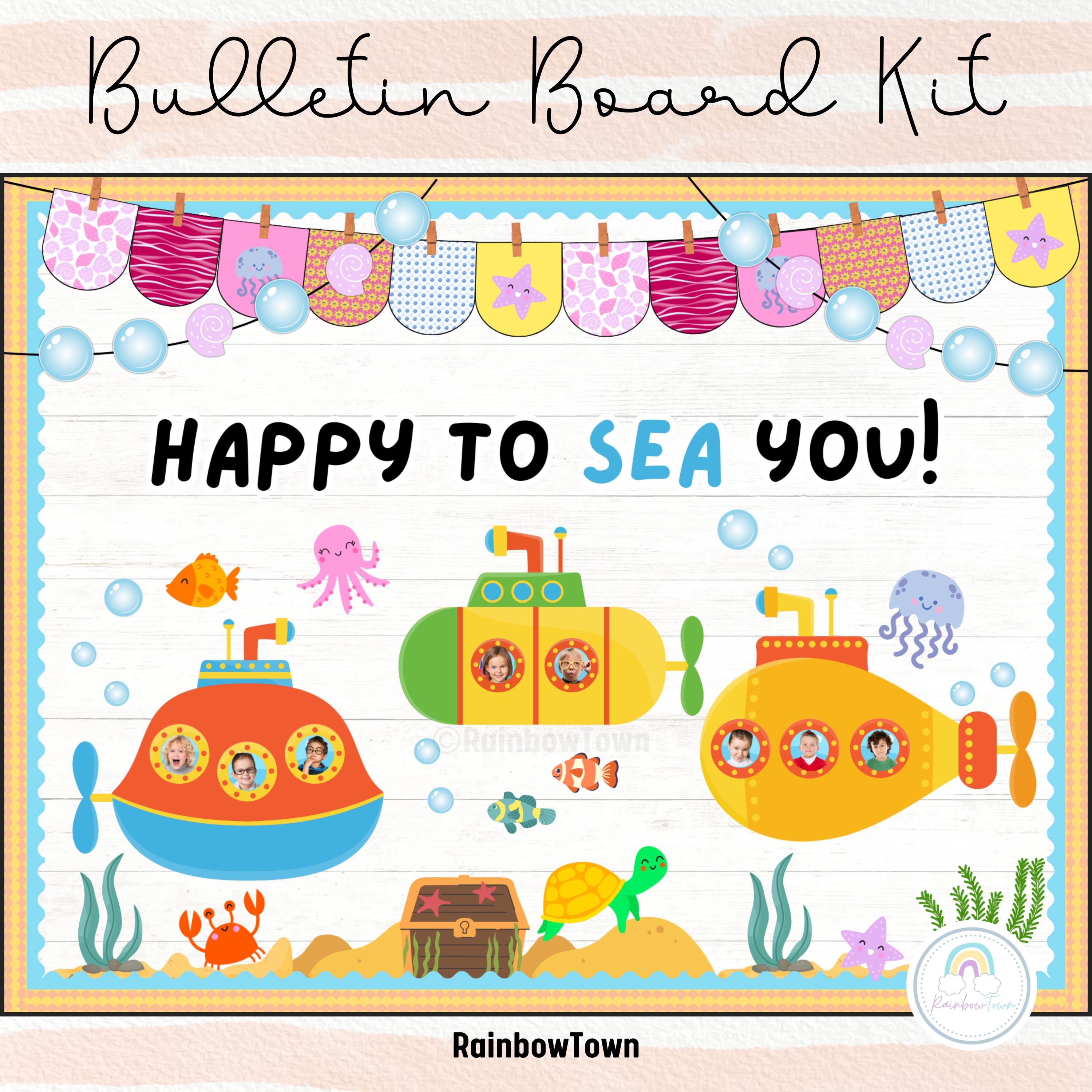 Under the Sea Bulletin Board Kit: Dive Into Learning (printable PDF) - Etsy