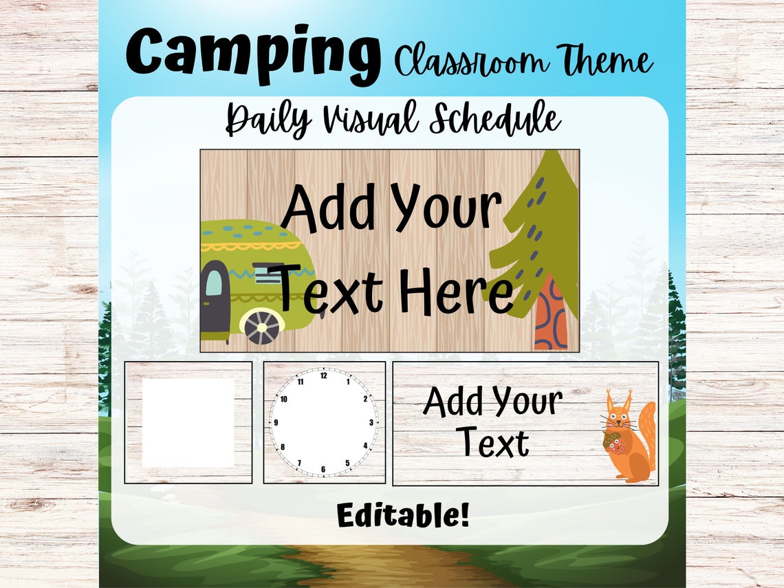 Visual Timetable Schedule Visual Classroom Schedule Routine Chart ...