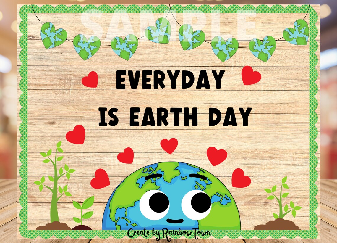 Earth Day Bulletin Board Classroom Display Door Decor Kit - Etsy