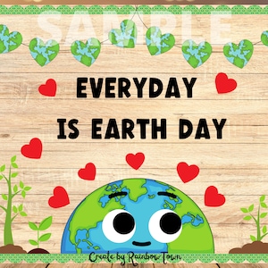 Earth Day Bulletin Board Classroom Display Door Decor Kit - Etsy
