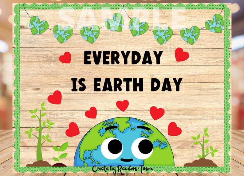 Earth Day Bulletin Board Classroom Display Door Decor Kit - Etsy
