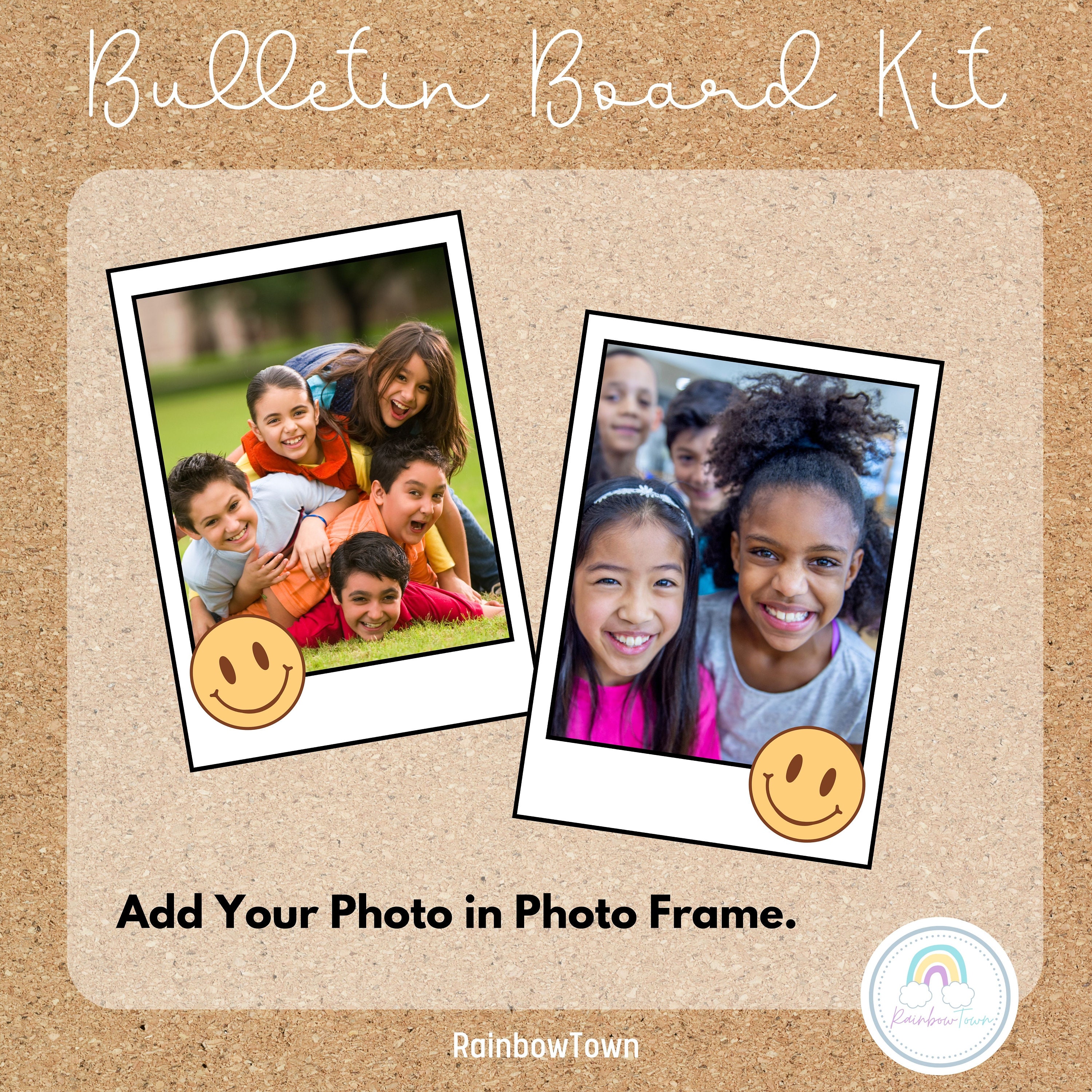 End of Year Bulletin Board Kit Groovy Photo Memories Classroom Decor ...