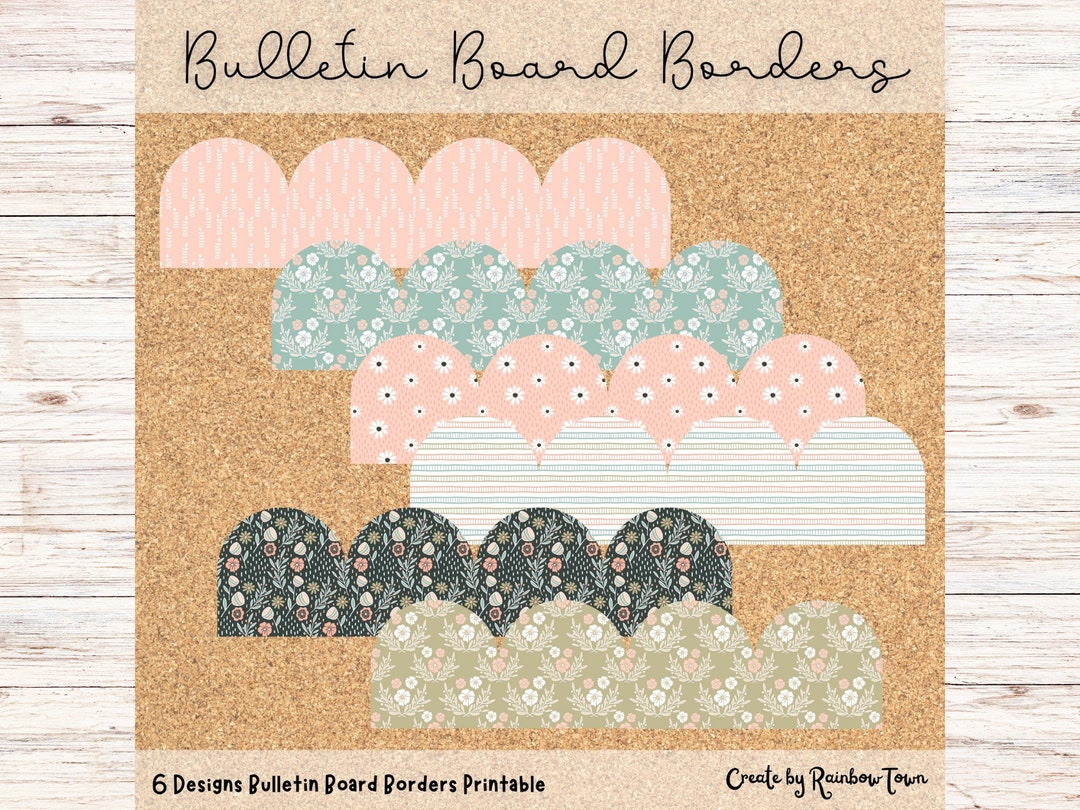 Modern BOHO Bulletin Board Borders Kit Classroom Decorations Printable ...