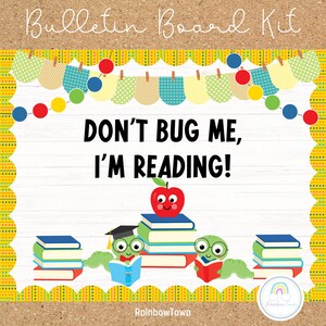 Library Bulletin Board Reading Bulletin Board Spring Bulletin Board ...