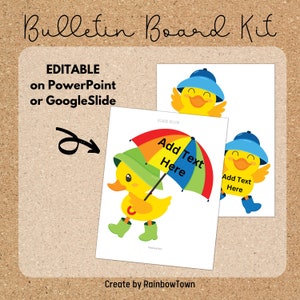 Duck Spring Bulletin Board Classroom Decor Kit Printable - Etsy