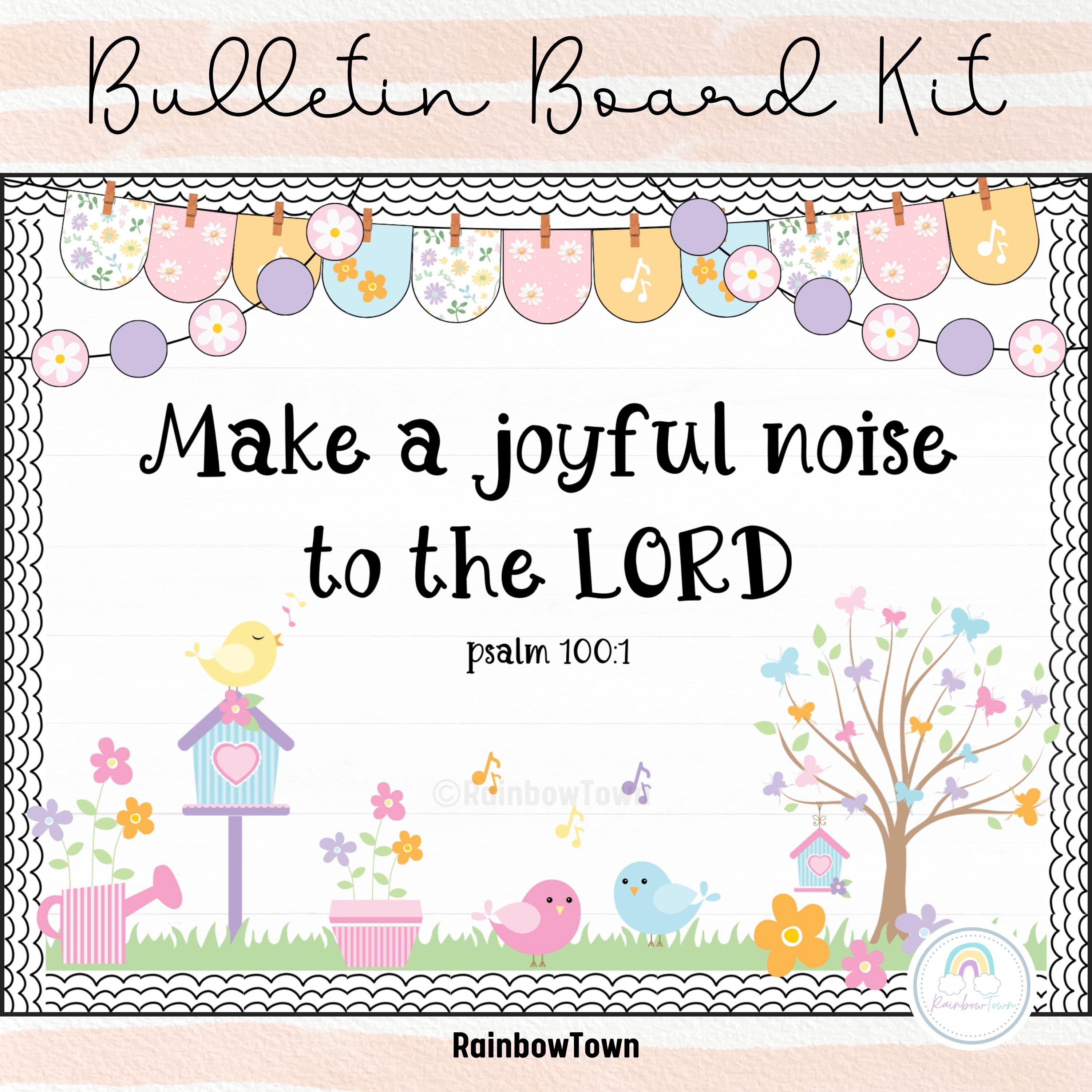 Spring Bulletin Board Kit Christian March Classroom Decor Printable - Etsy