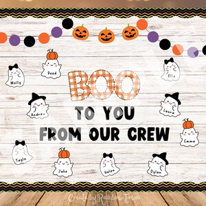 Cute Ghost Halloween Bulletin Board Kit | Spooky Season Classroom Decor ...