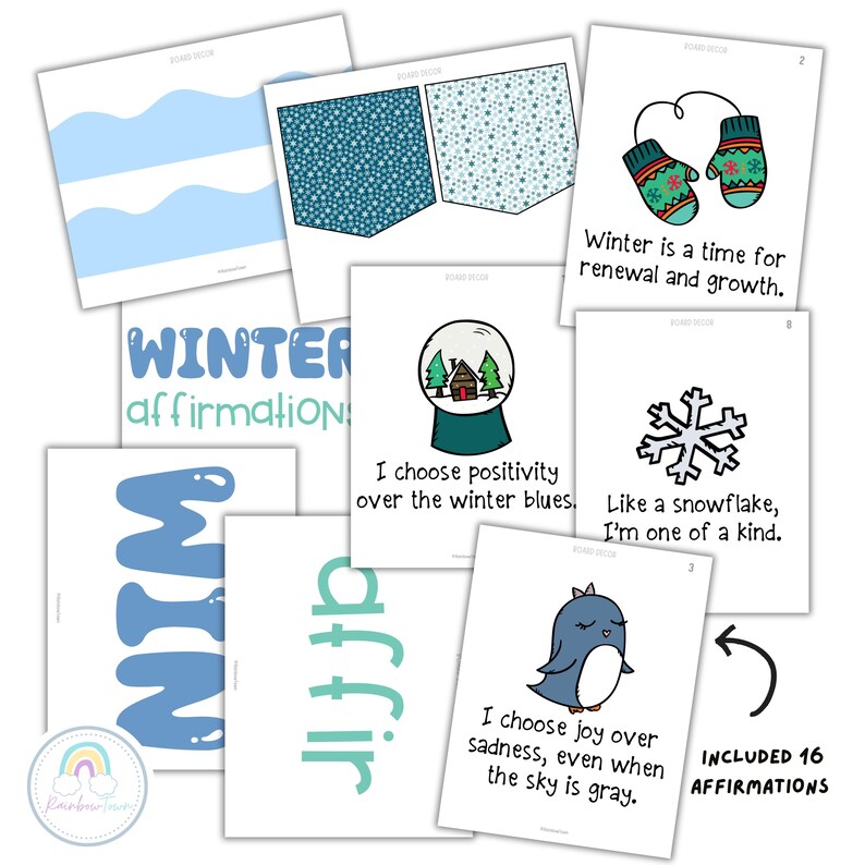 Winter Bulletin Board Kit Mental Health School Nurse Classroom ...