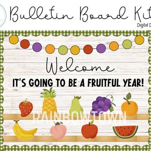 Fruits of the Spirit Bulletin Board Christian Classroom Decor Printable ...