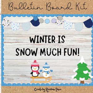 Cool to Be Kind Winter Bulletin Board Kit Classroom Door Decor ...