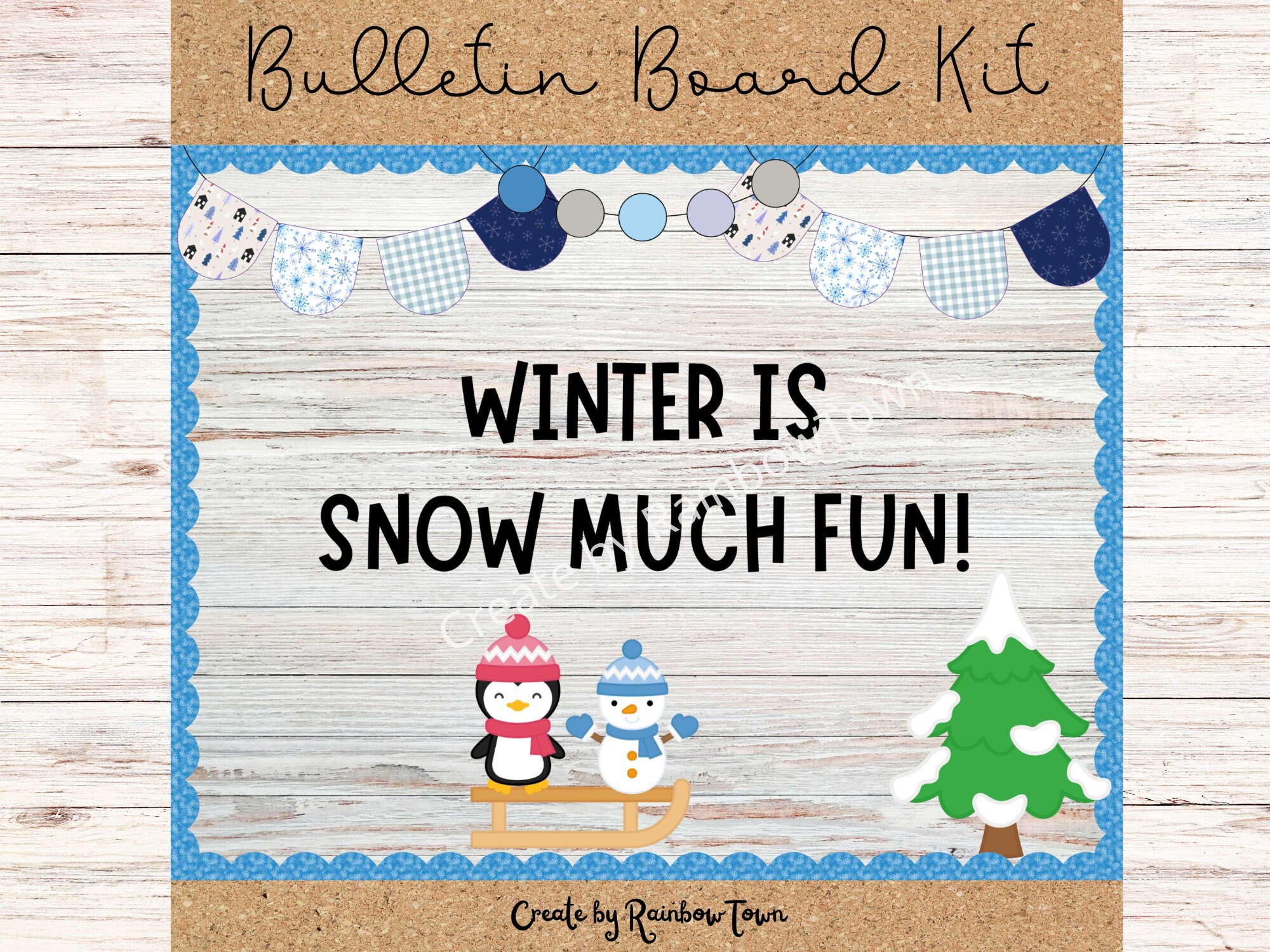 Cool to Be Kind Winter Bulletin Board Kit Classroom Door Decor ...