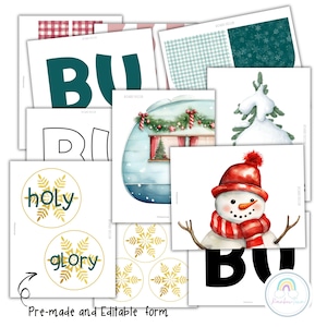 Winter Snowman Bulletin Board Kit Christian Holiday Classroom ...