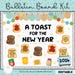 New Year Bulletin Board Kit Toast Classroom Decor Printable & Editable ...
