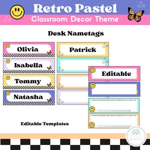 Retro Classroom Decor Bundle Classroom Theme Groovy Bright Classroom ...