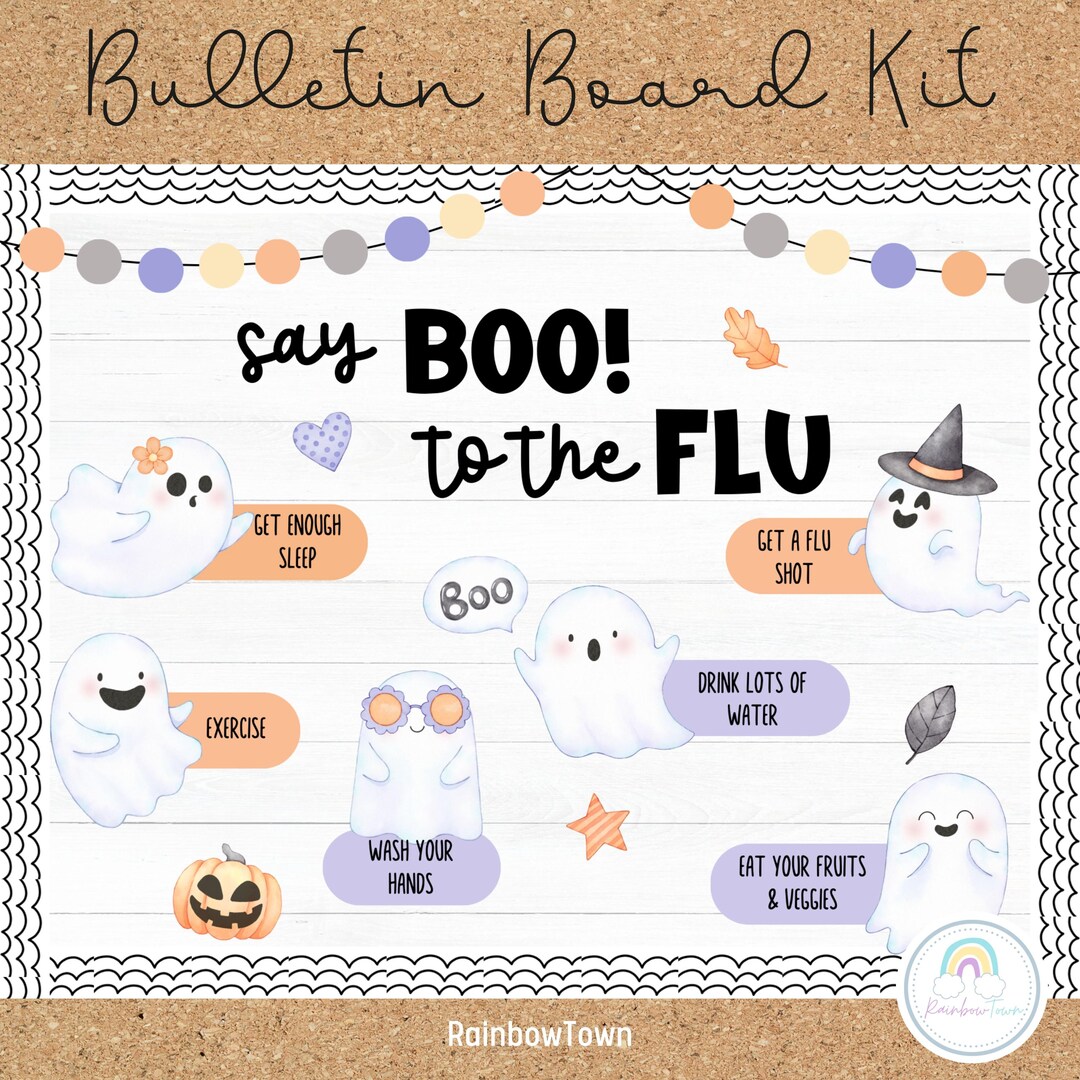 Halloween Healthcare Bulletin Board | School Nurse Office Decor ...
