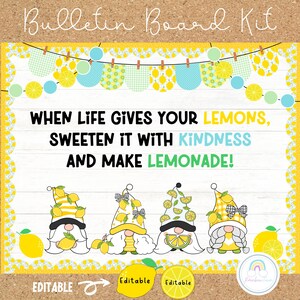 Lemon Summer Bulletin Board Back to School Bulletin Board Motivation ...