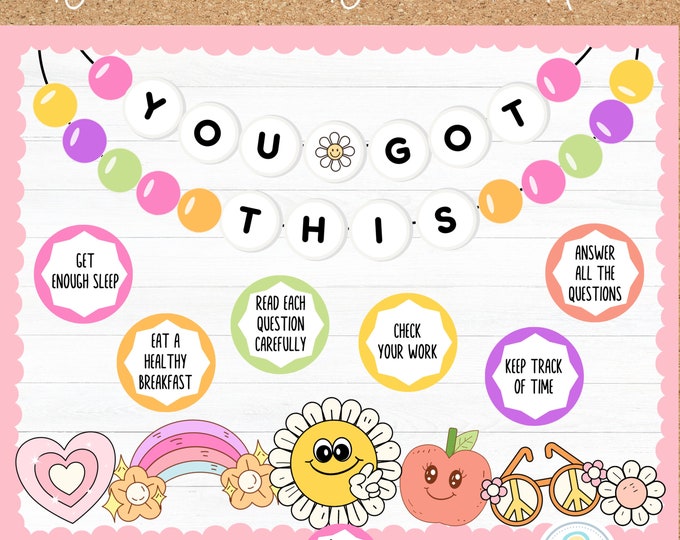 Back to School Bulletin Board Kit Beginning of the Year Classroom Decor ...