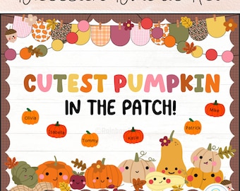 Fall Classroom Bulletin Board | Cute Halloween Class Decor | Autumn ...
