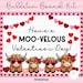 Valentine's Day Bulletin Board Kit Highland Cow Theme Classroom Decor ...