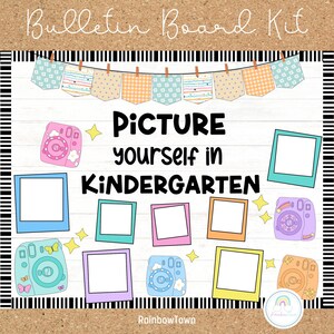 Back to School Polaroid Bulletin Board Kit Welcome Back Classroom Decor ...
