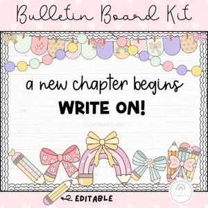 Pencils Back to School Bulletin Board Kit Christian Classroom Decor ...